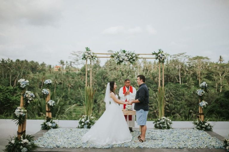 Jungle Rice Field Elopement Wedding in Ubud | Bali Weddings by Natalie